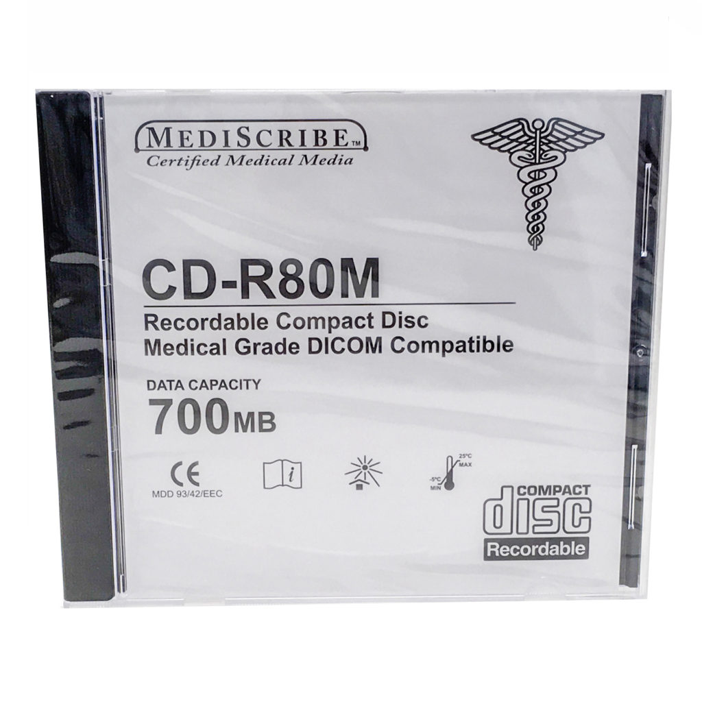 CD-R80 (700MB) MediScribe Medical Grade 10 Pack Jewel Case Printed ...