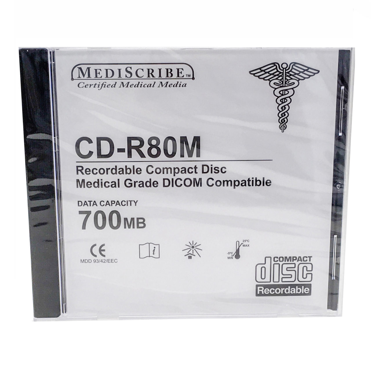 CD-R80 (700MB) MediScribe Medical Grade 10 Pack Jewel Case Printed ...