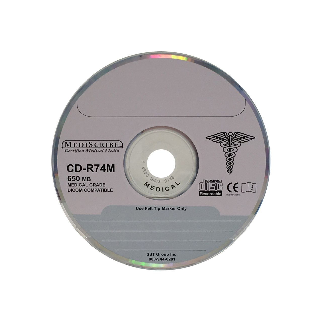 CD-R74 (650MB) MediScribe Medical Grade 10 Pack Jewel Case Printed ...