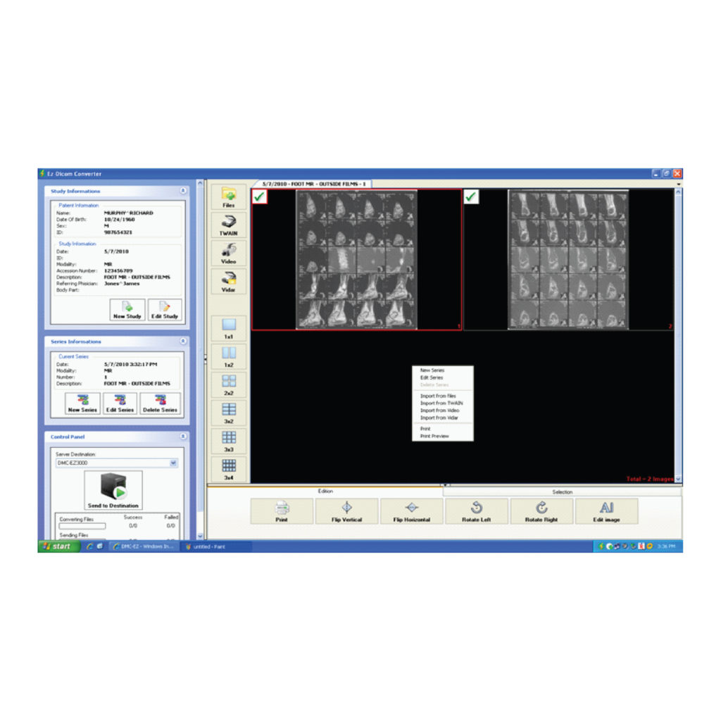 DMC-EZ DICOM Converter - SST Group Inc.